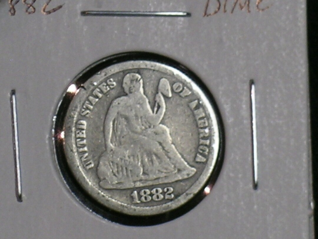 1882 Seated Liberty Dime (AE9-1) - Etsy