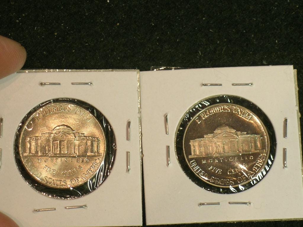 1993 Pd, 1994 Ds, 1998 Ps BU and Proofjefferson Nickels - Luster - 6 ...