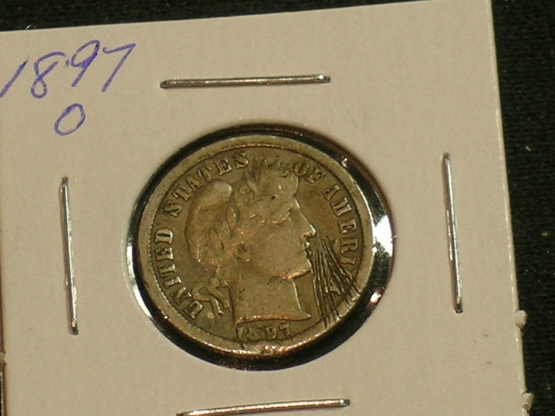 1897-O Fine Barber Dime - Rare Date - Scratches (AD5) - Etsy