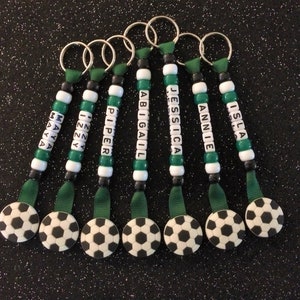 Football Soccer Futsal Personalised Key Chain Ring End of Season Team ...