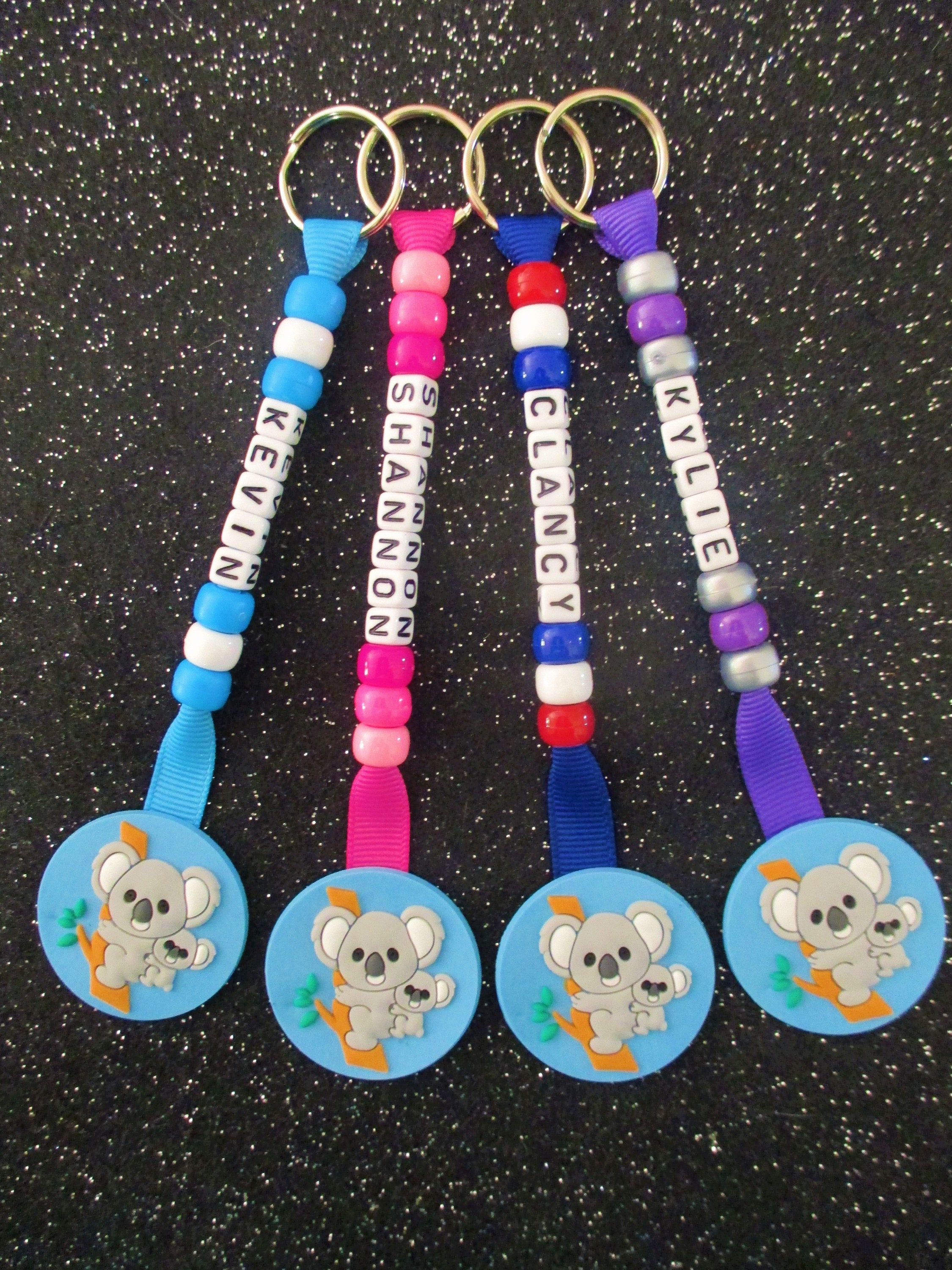 Koala Keychain Bag Tag Key Chain Ring Australia Souvenir Back - Etsy ...