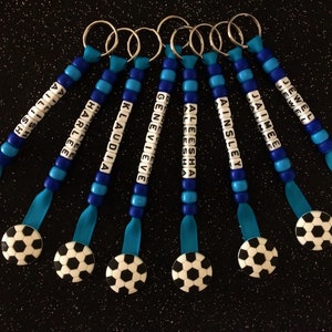 Football Soccer Futsal Personalised Key Chain Ring End of Season Team ...