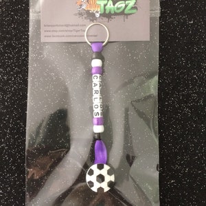 Football Soccer Futsal Personalised Key Chain Ring End of Season Team ...