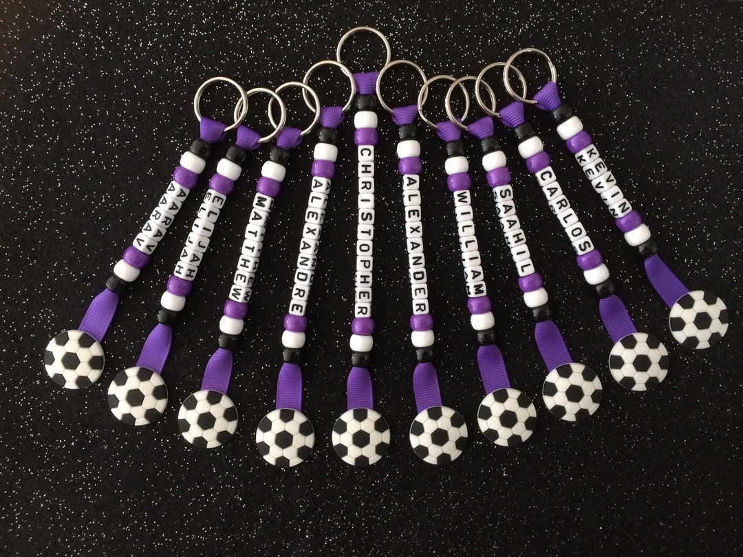 Football Soccer Futsal Personalised Key Chain Ring End of Season Team ...