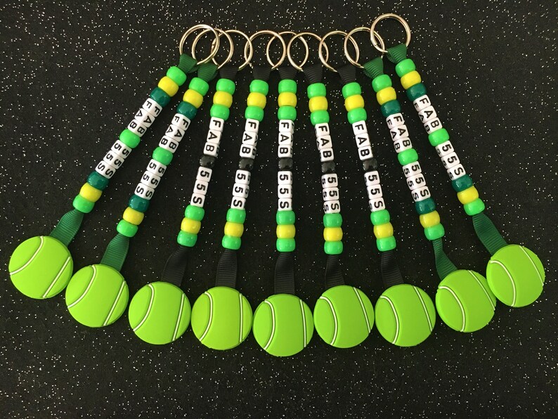 Tennis Personalized Key Chain Ring Team Coach Player Gifts Presentation ...