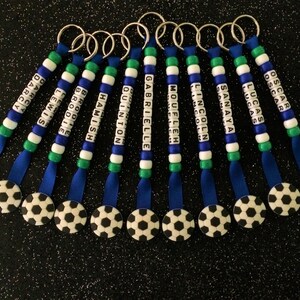Football Soccer Futsal Personalised Key Chain Ring End of Season Team ...