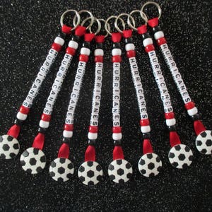 Football Soccer Futsal Personalised Key Chain Ring End of Season Team ...