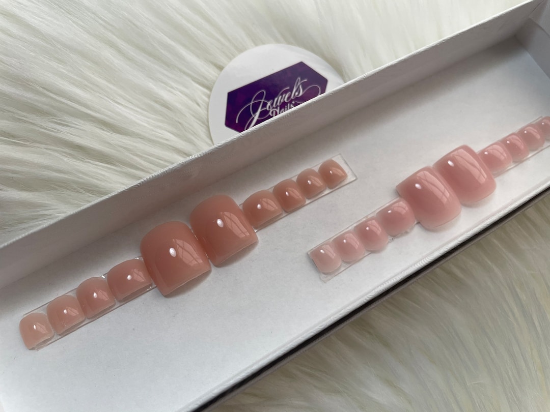 Peach Nude Toes(10 Toes Only) | NOTE Your Custom Size (please Measure ...