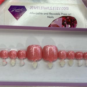 Rose Gold Pink Jelly Hard Overlay Toes | Custom Size (please Measure ...