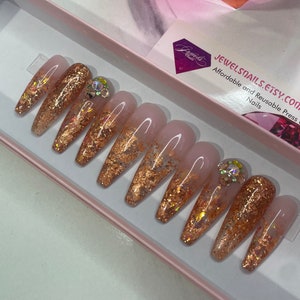 Poppin’ Rose Gold | Not Polish | Hard Gel Overlay | Reusable | Jewels ...