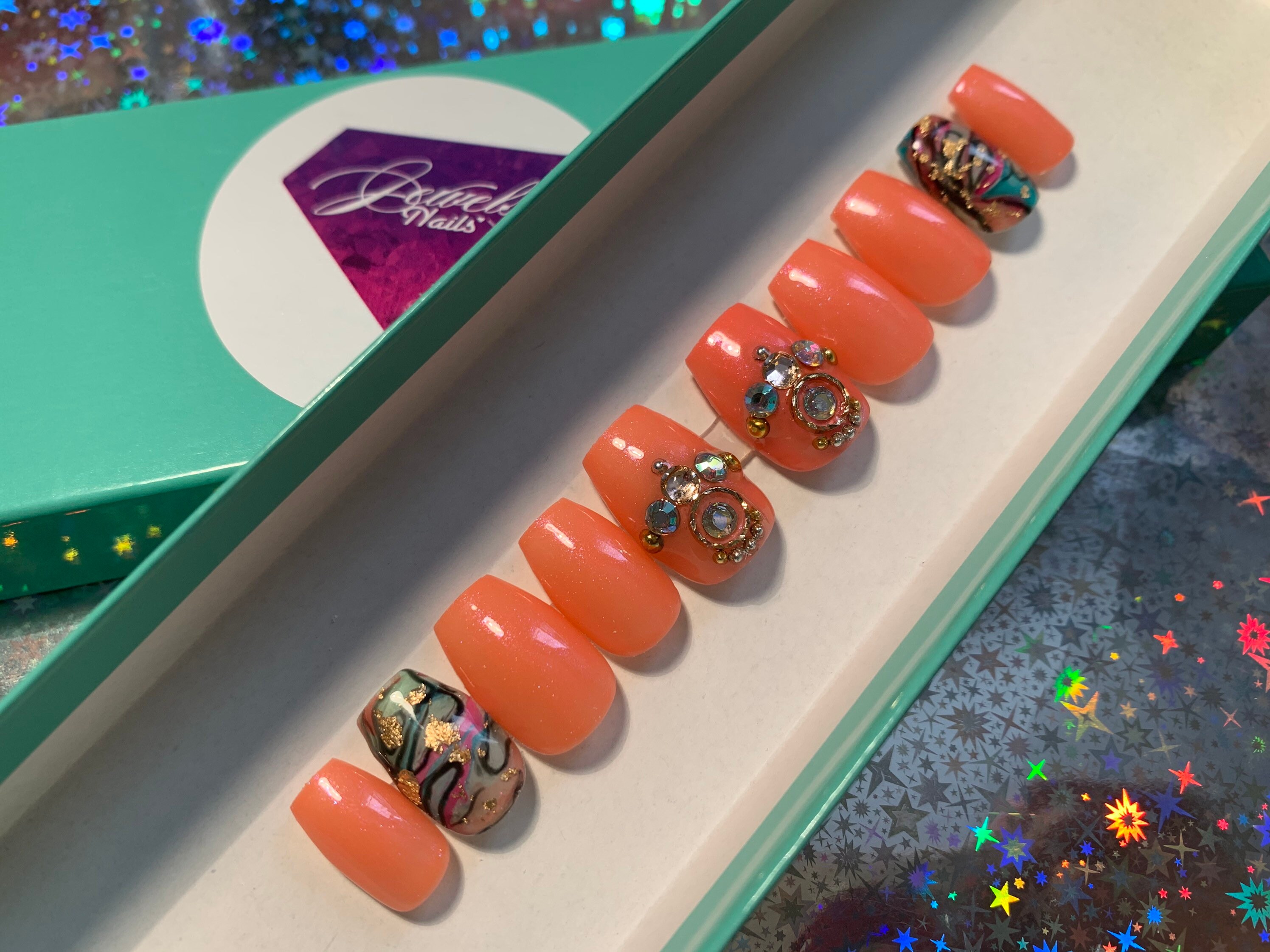 Summer Ready Press on Nails False Nails Fake Nails | Etsy