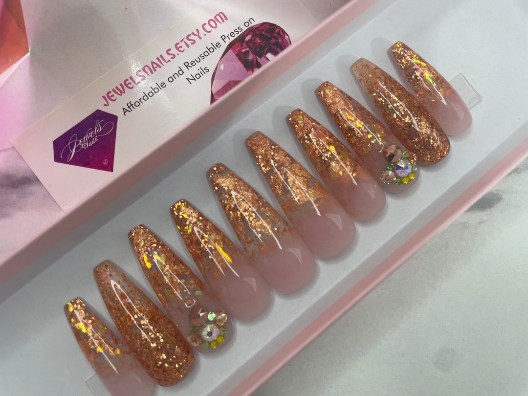 Poppin’ Rose Gold | Not Polish | Hard Gel Overlay | Reusable | Jewels ...