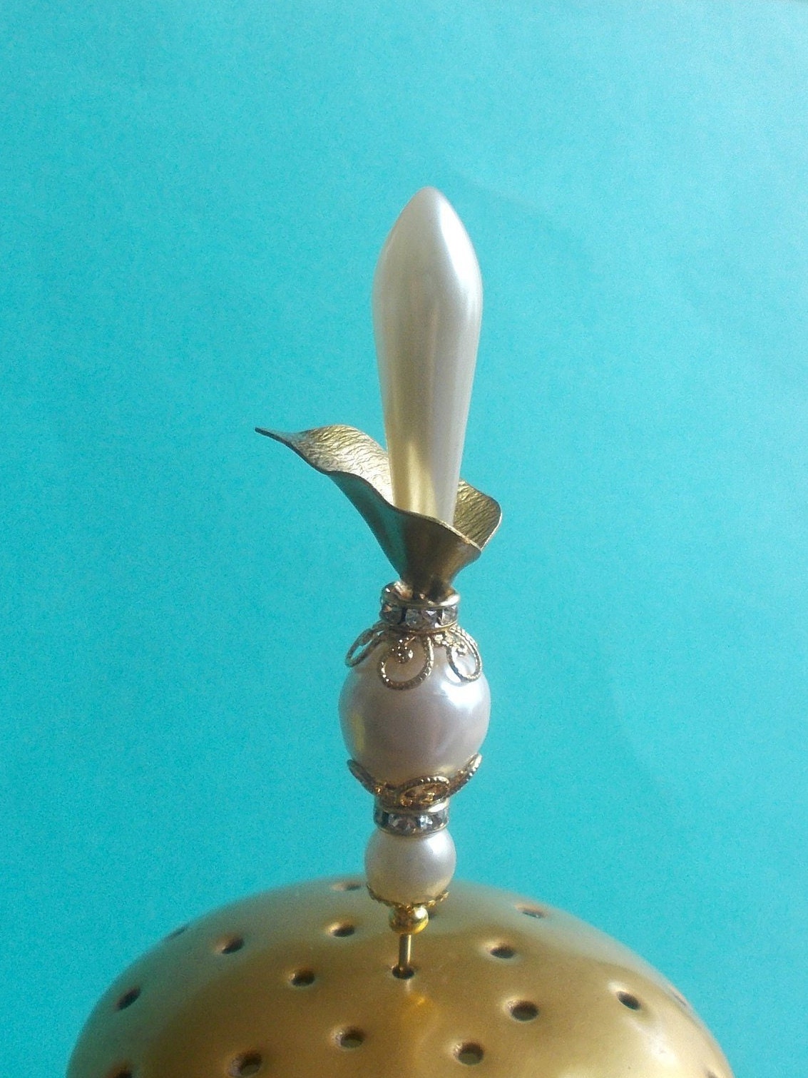 Pretty Cream Faux Pearl And Vintage Finding 6 5 Inch Handmade Hatpin