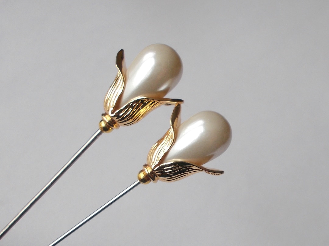Épingle à voile - 3,5 pouces de long inspiré du perce-neige blanc ...