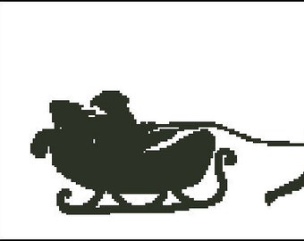 Christmas Silhouette Silhouette Cross Stitch Pattern in Pdf - Etsy