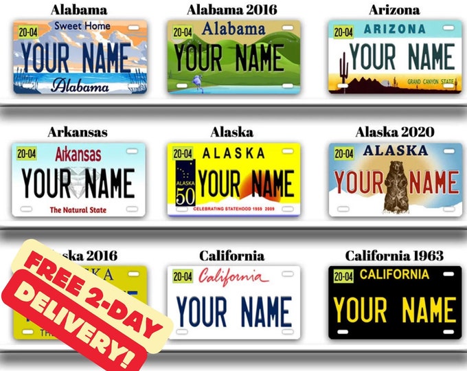 Golf Cart Vanity License Plate, Personalized License Plate for Golfer ...