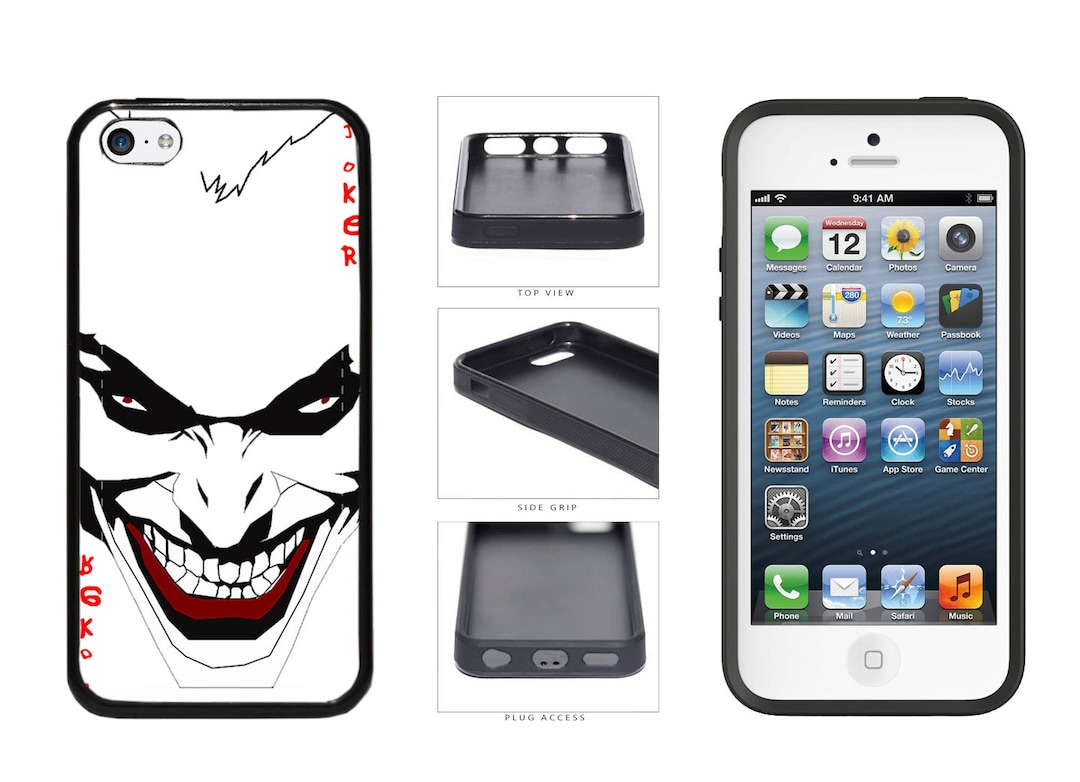 Joker Rubber Phone Case for iPhone 6 7 8 Plus X XS 11 12 13 14 - Etsy