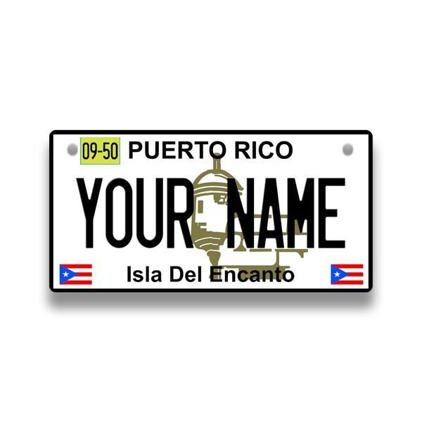 Bicycle License Plate Puerto Rico - Etsy