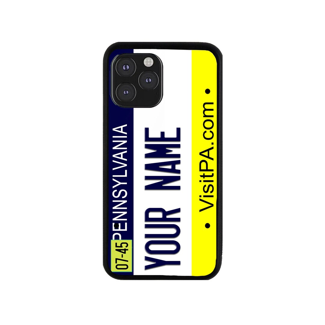 Personalized Pennsylvania License Plate Phone Case for iPhone 6 7 8 ...