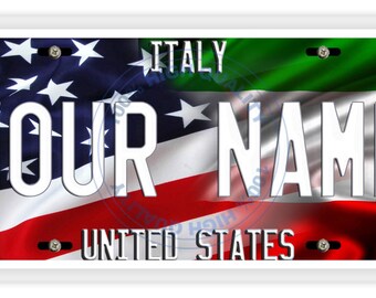 Italian Flag Motorcycle License Plate Holder - Etsy