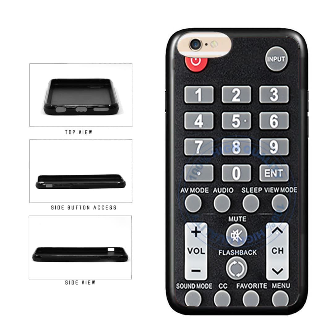 Funny TV Remote Control Rubber Phone Case for iPhone 6 7 8 Plus X XS 11 ...