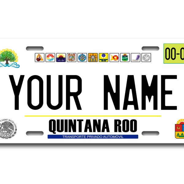 Quintana Roo License Plate - Etsy
