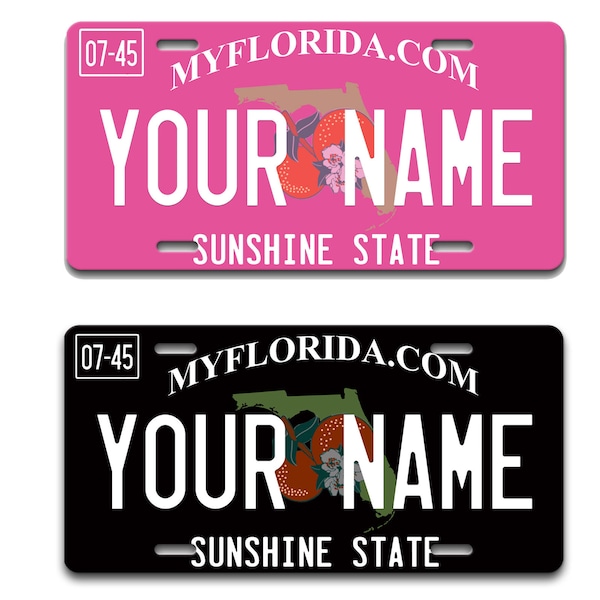 Personalized Florida Motorcycle License Plate - Etsy