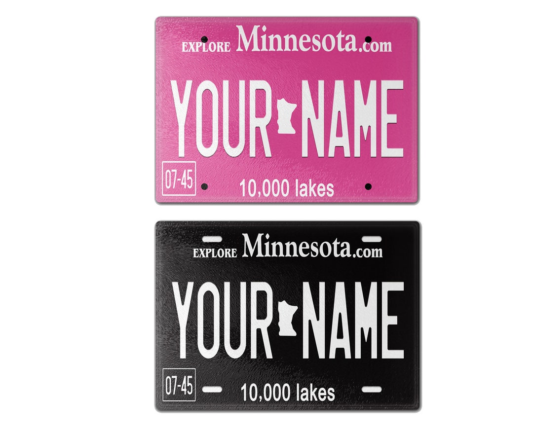 Personalized Cutting Board Custom Minnesota State Pink Blackout Holiday ...