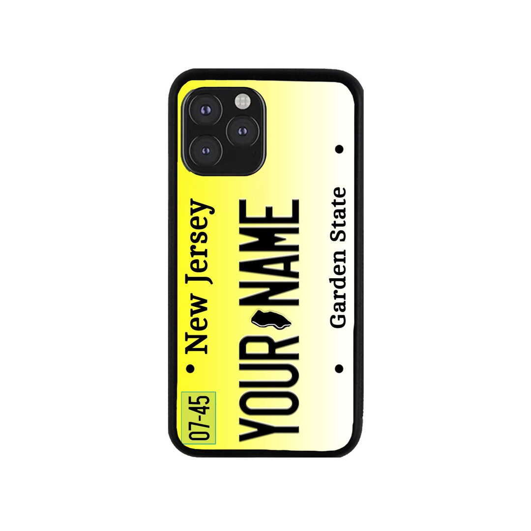 Personalized New Jersey License Plate Phone Case for iPhone 6 7 8 Plus ...