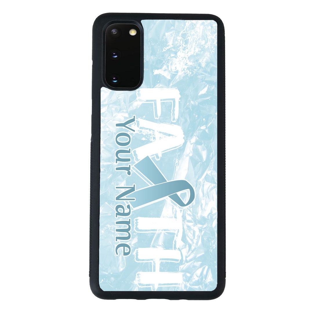 Personalized Name Prostate Cancer Awareness Faith Ribbon Phone Samsung ...