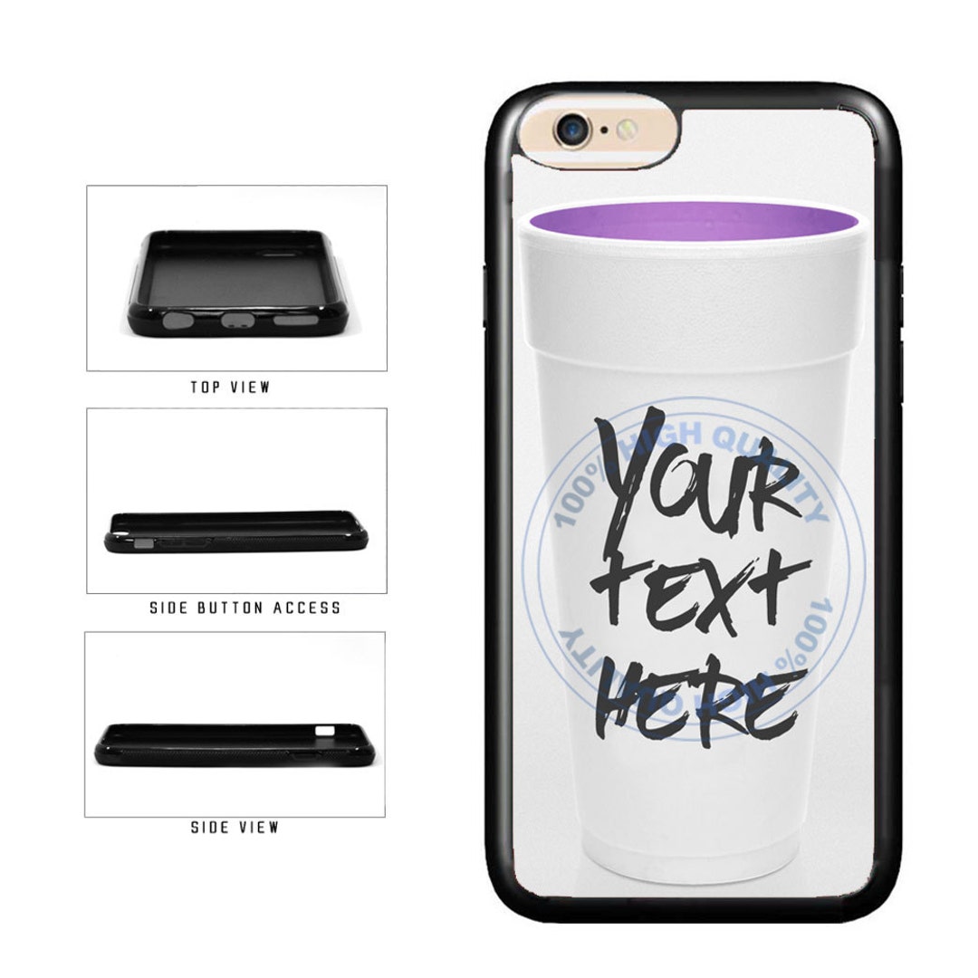 Personalized Custom Name Lean in Styrofoam Cup Rubber Phone Case for ...