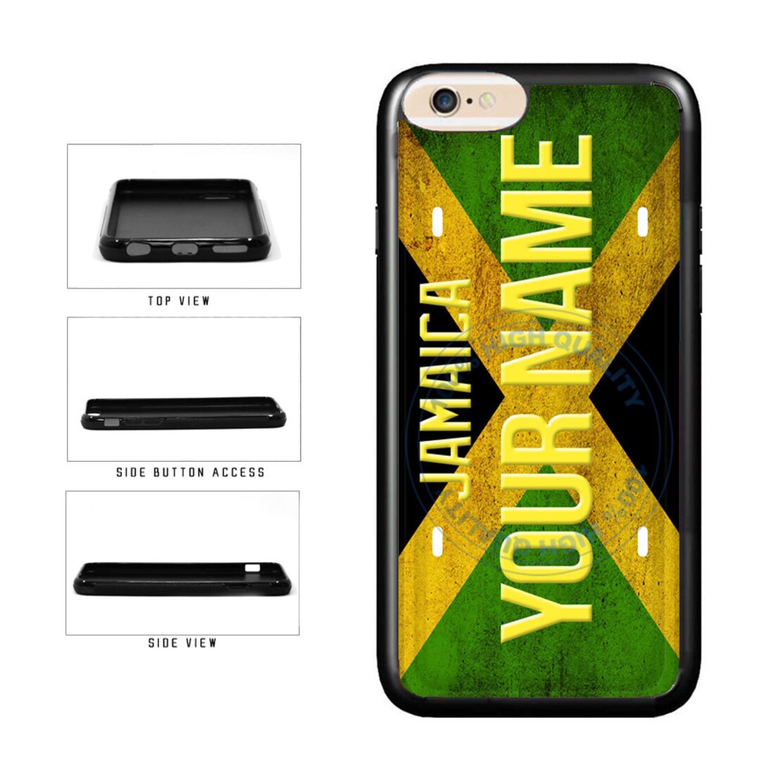 Personalized Custom Country Name Jamaica License Plate Rubber Phone ...