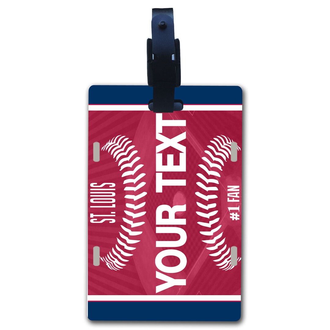 Personalized Luggage Tag Custom Name Baseball Team St. Louis License ...