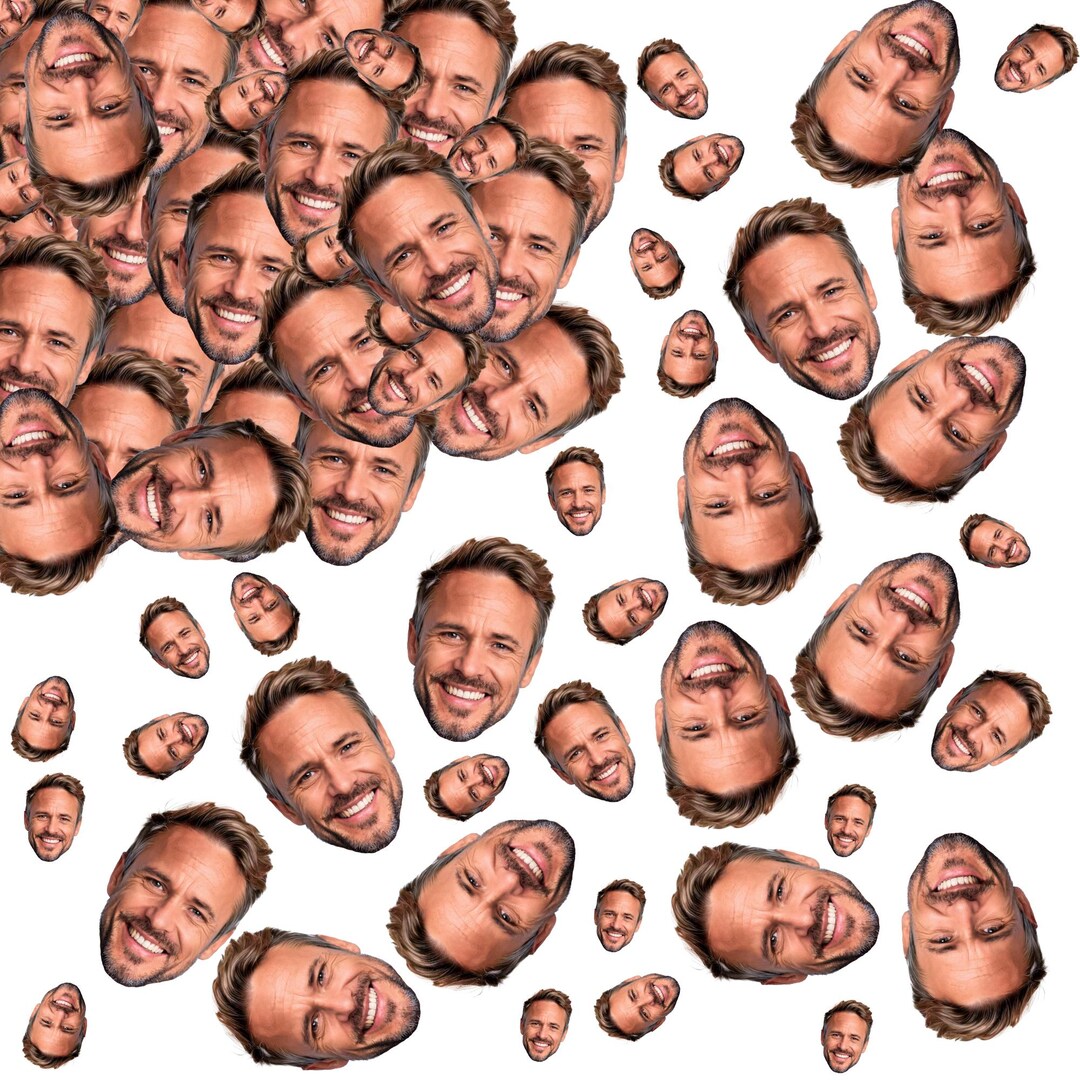 Personalized Table Confetti - Custom Face Cutout Party Decor ...