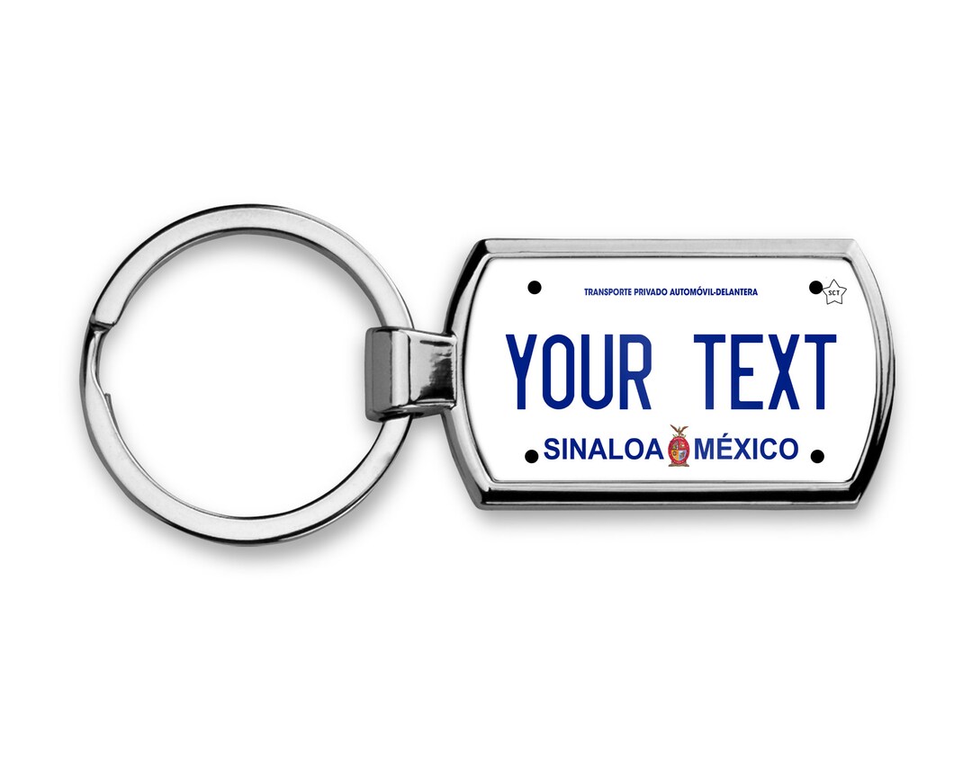 Personalized Keychain Custom Name Mexico Sinaloa Metal - Etsy
