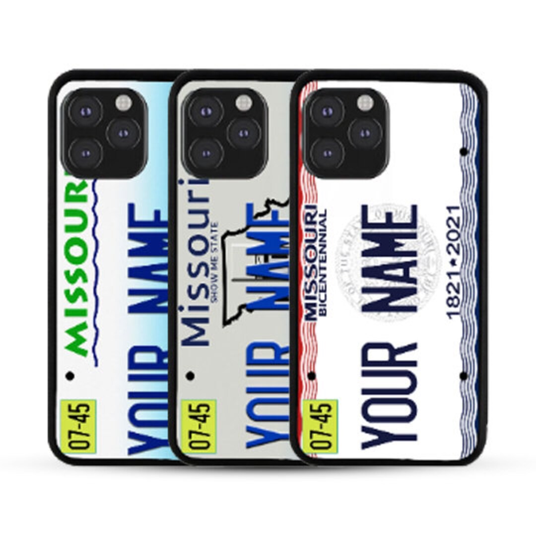 Personalized Missouri License Plate Phone Case for iPhone 6 7 - Etsy