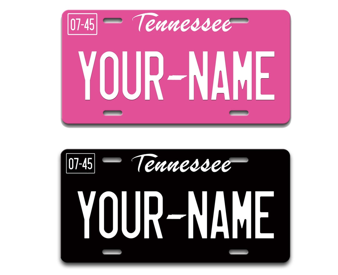 Personalized License Plate Custom Tennessee State Pink Blackout Holiday ...