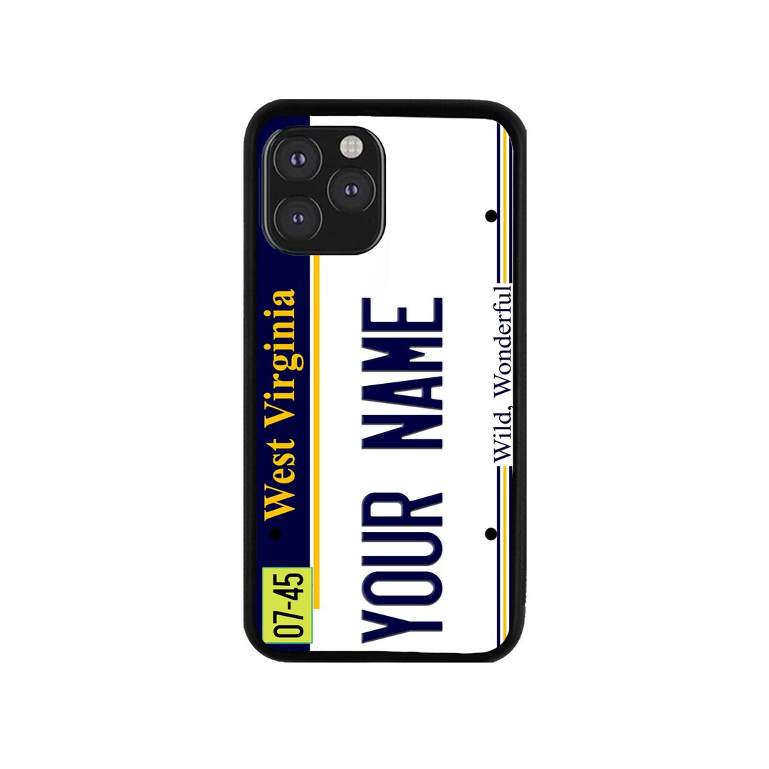 Personalized West Virginia License Plate Phone Case for iPhone 6 7 8 ...