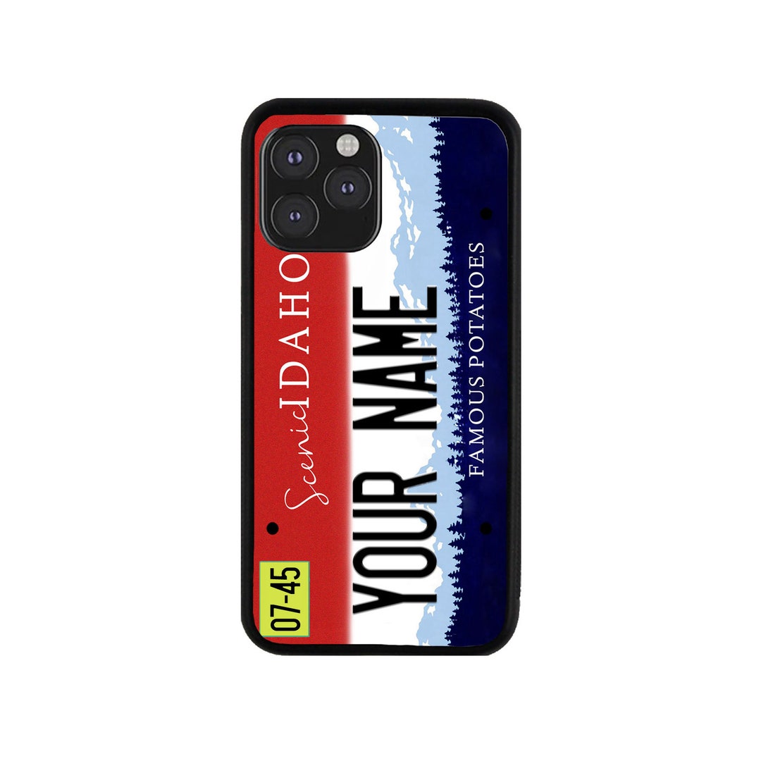 Personalized Idaho License Plate Phone Case for iPhone 6 7 8 Plus X XS ...