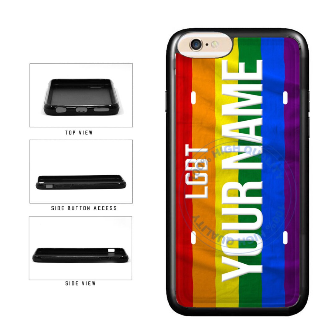 Personalized Name LGBT License Plate Rubber Phone Samsung - Etsy
