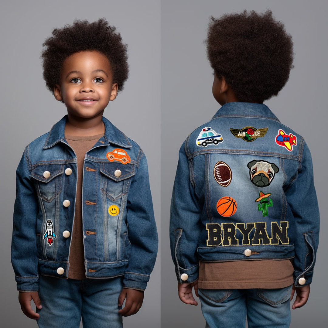 LIMITED EDITION Boys Personalized Custom Name Denim Jacket With ...