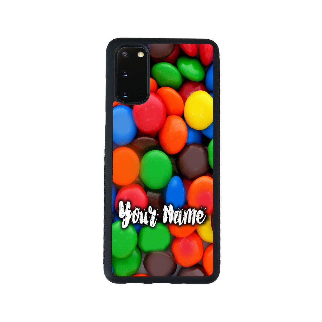 Personalized Custom Name Chocolate Colorful Candies Rubber Phone ...