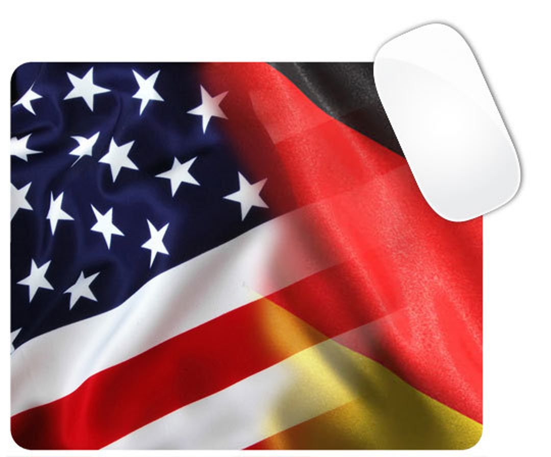 Mouse Pad Mixed USA and Germany Flag Square - Etsy