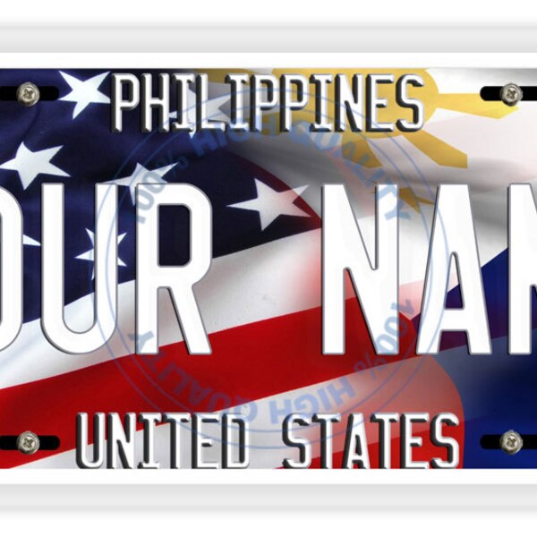 Filipino License Plate - Etsy