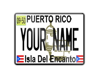 Puerto Rico Name Plate - Etsy
