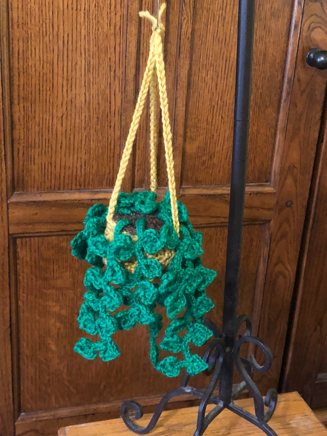 Crocheted Hanging Mini Pathos Vines. - Etsy