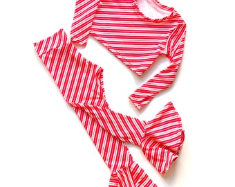 Candy Cane Crop Top - Etsy