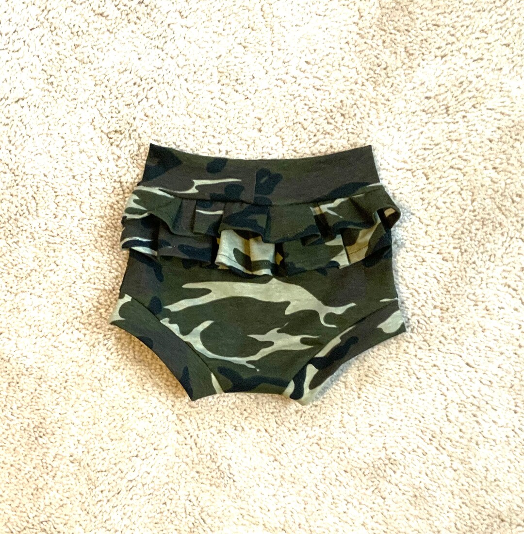 Ruffle Bum Camo Bummie Boys or Girls Jersey Knit Bummies Diaper Cover. Ruffle Bottom Bummie - Etsy