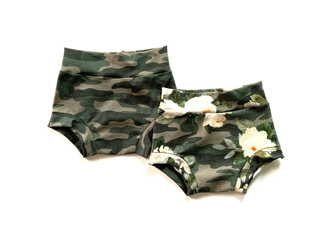 Heathered Camo Bummie Boys or Girls Jersey Knit Bummies Diaper Cover. Floral Camouflaged Bummie ...
