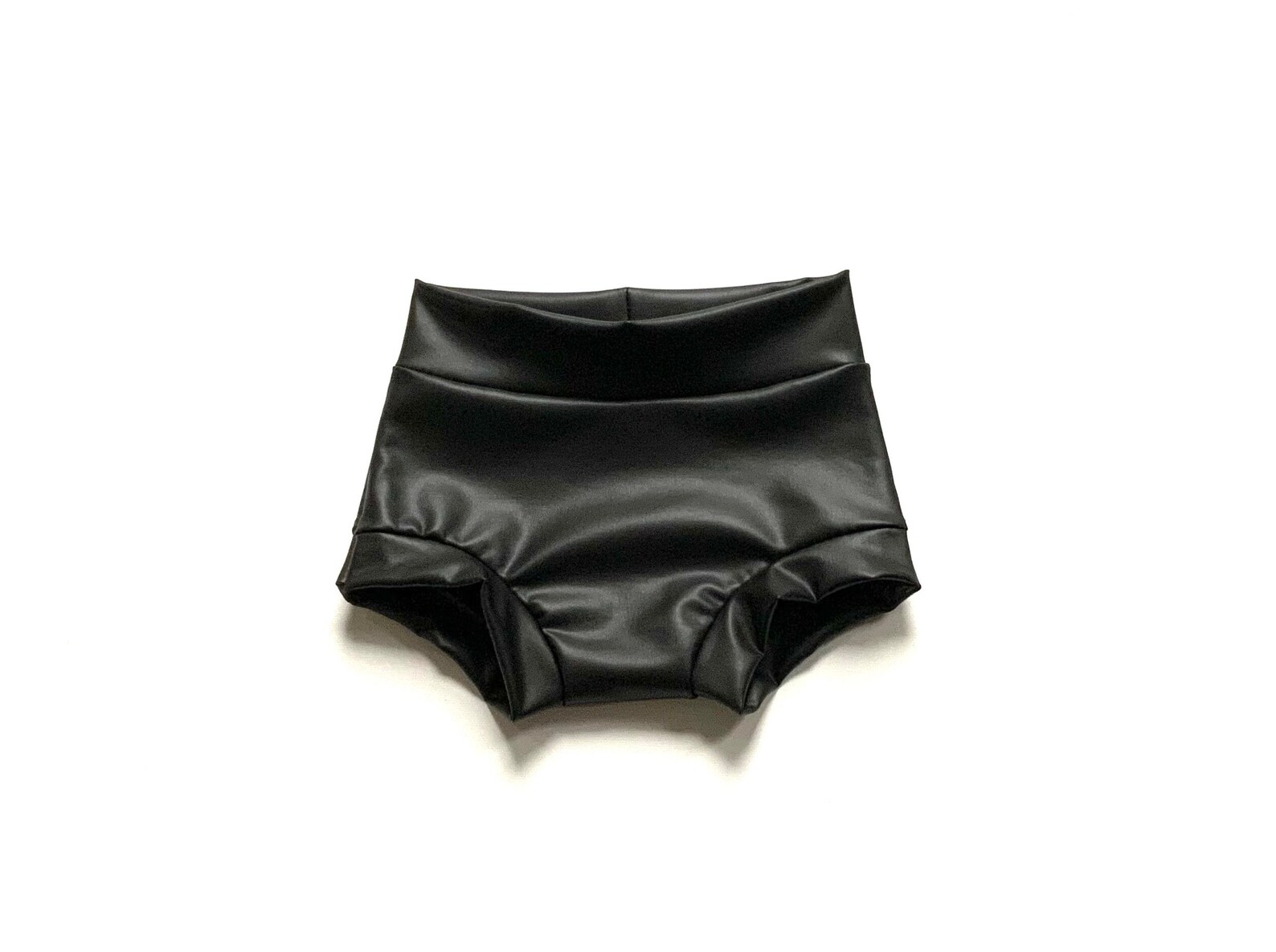 Black Vegan Leather Toddler Diaper Cover Girls Large Bow Headband Nylon ...